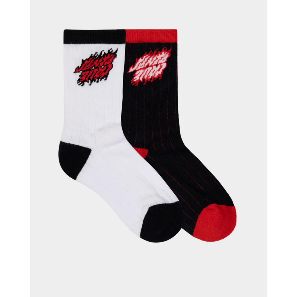 Santa Cruz Flamed Stack Upside Down Crew 2 Pack