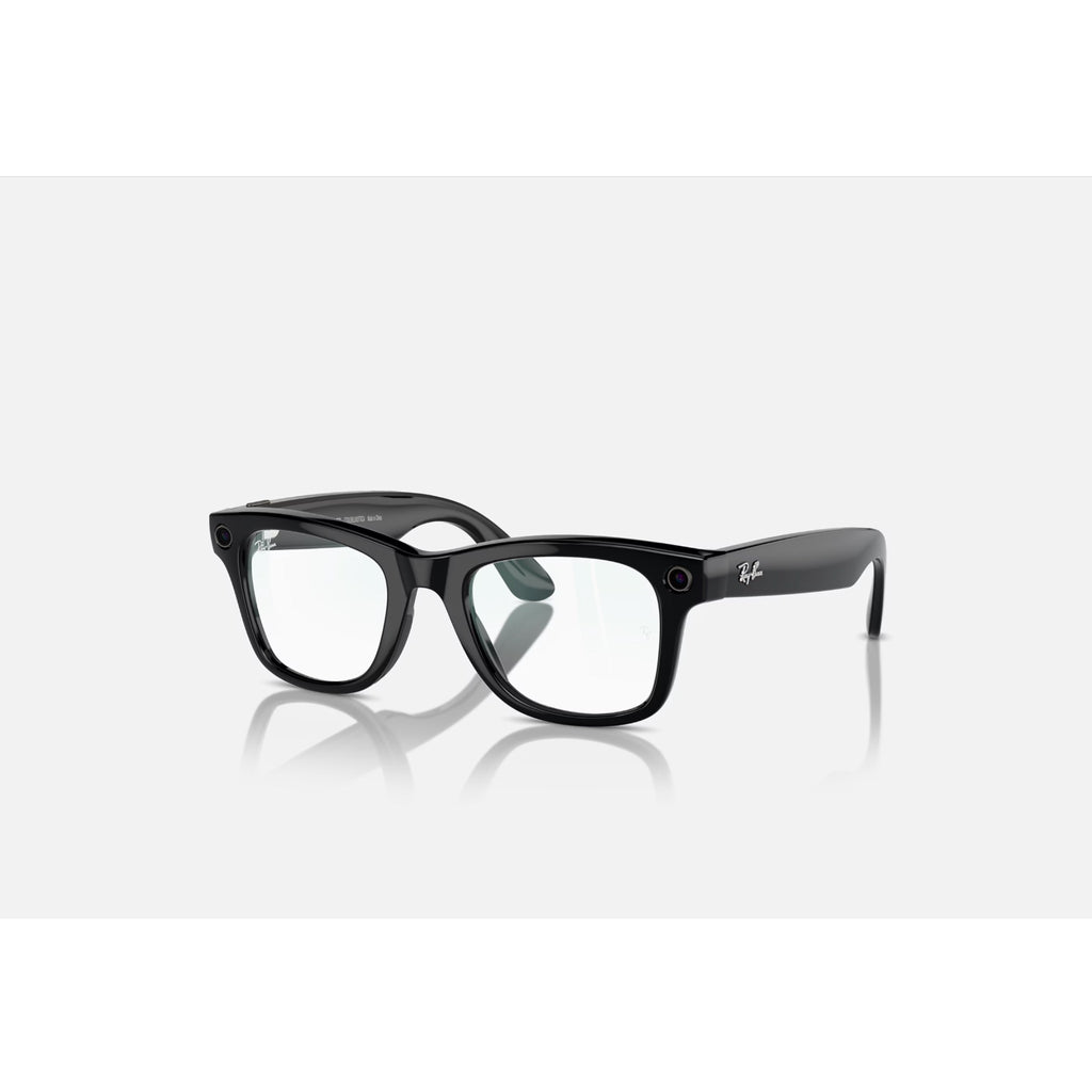 Ray Ban Meta Wayfarer Matte Black W/ Clear