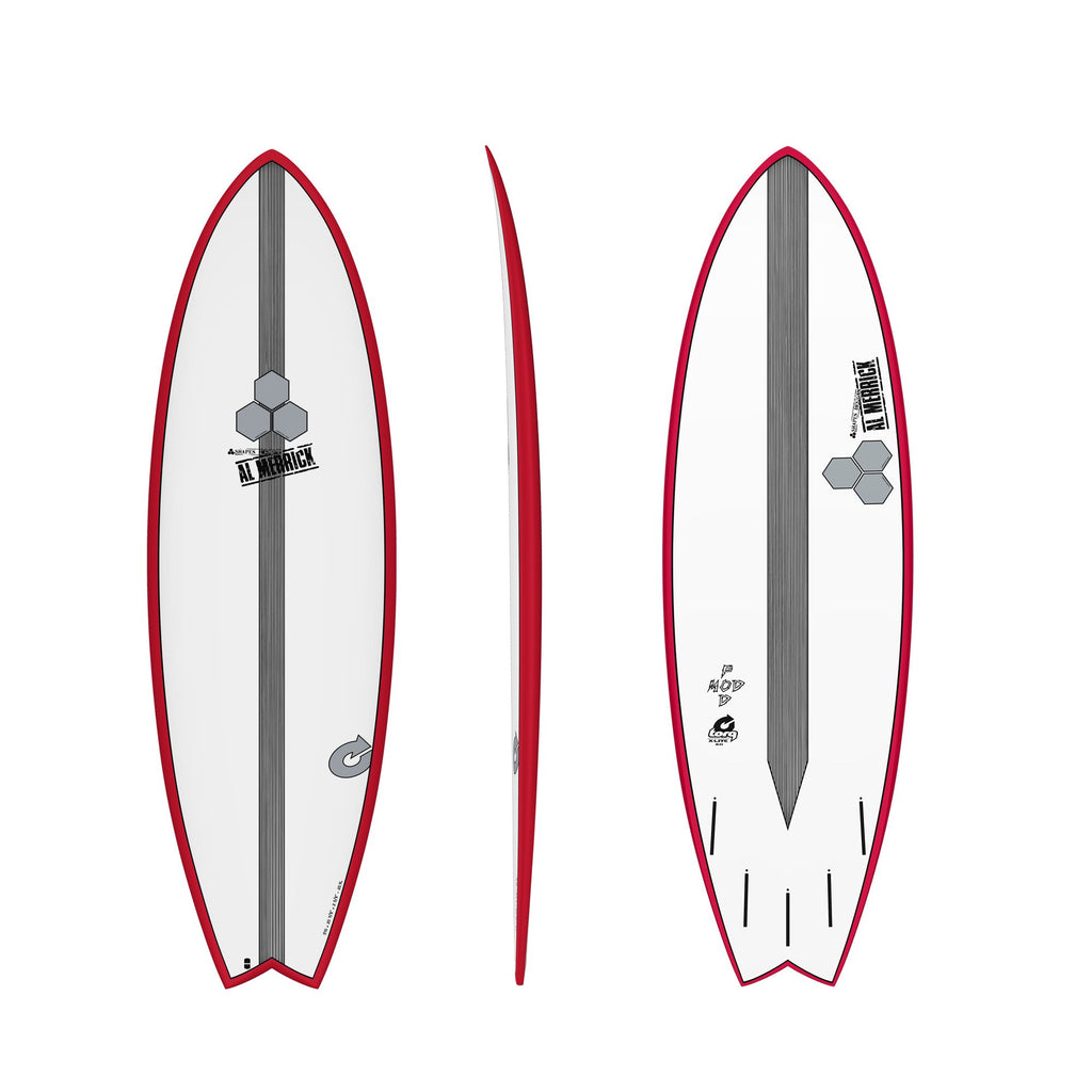 Torq X Channel Islands X-Lite Pod Mod Surfboard - 5-10 BLACK RAIL 5-10